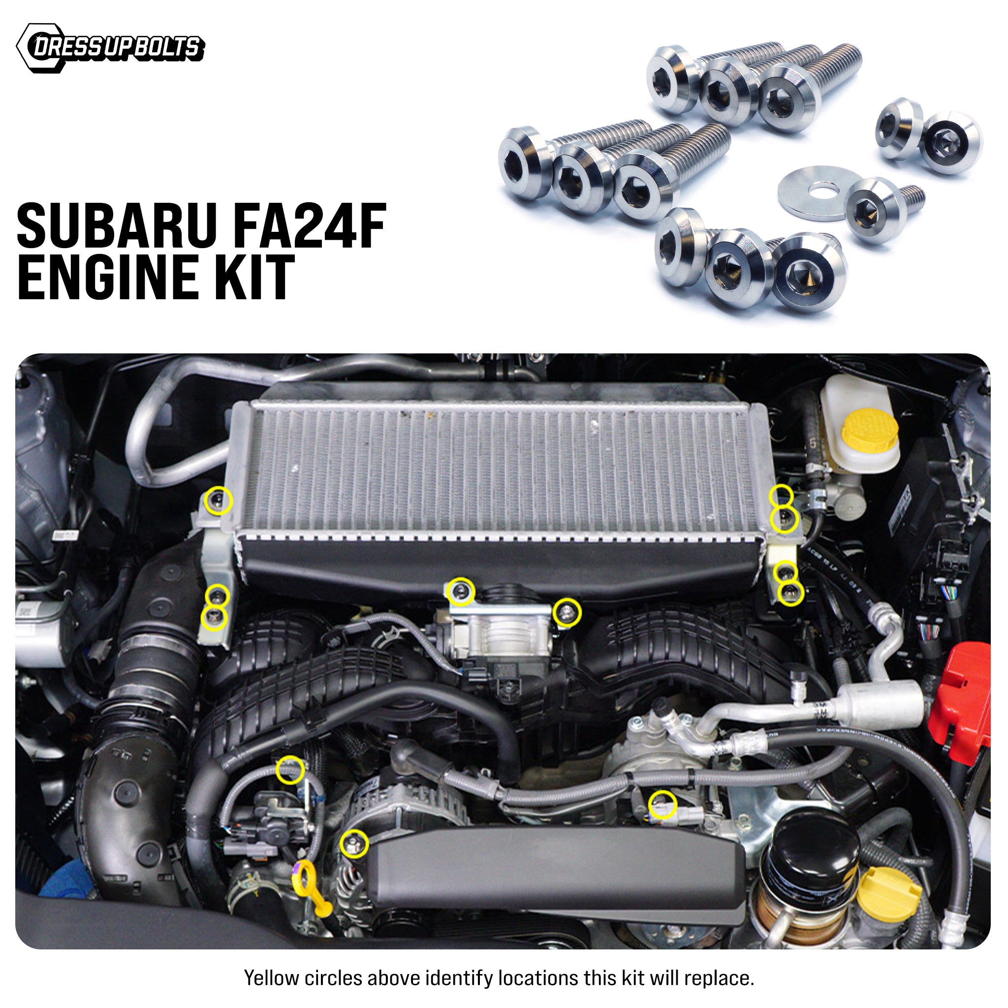 Titanium Hardware Engine Kit - FA24F Engine | Fast Turn Fittings