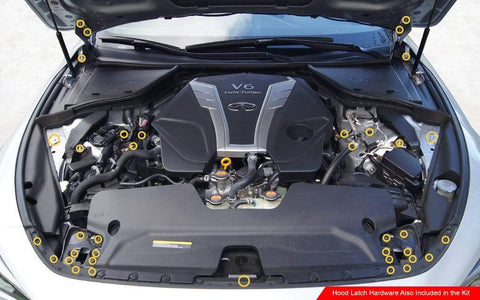 Titanium Hardware Engine Bay Kit - Infiniti Q60 (2017-2022) | Fast Turn ...